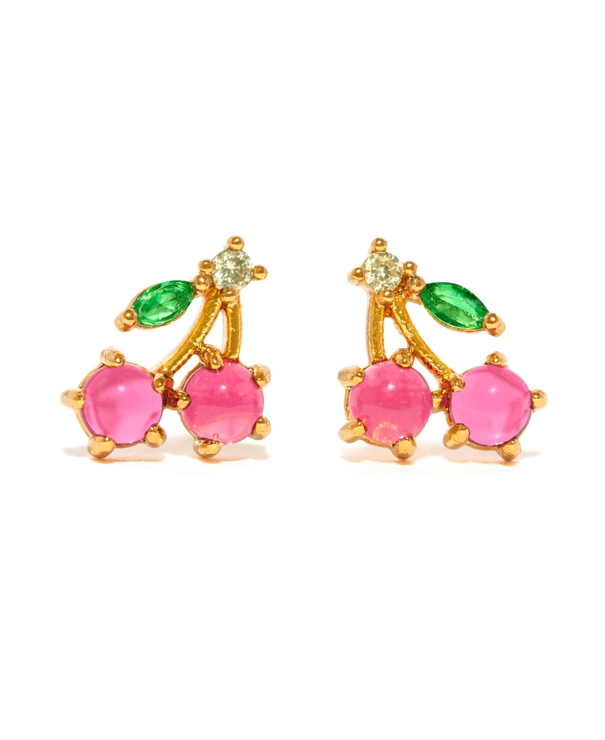 Click here for Girls Crew Crystal Gold Plated Cherry Studs - Gold prices