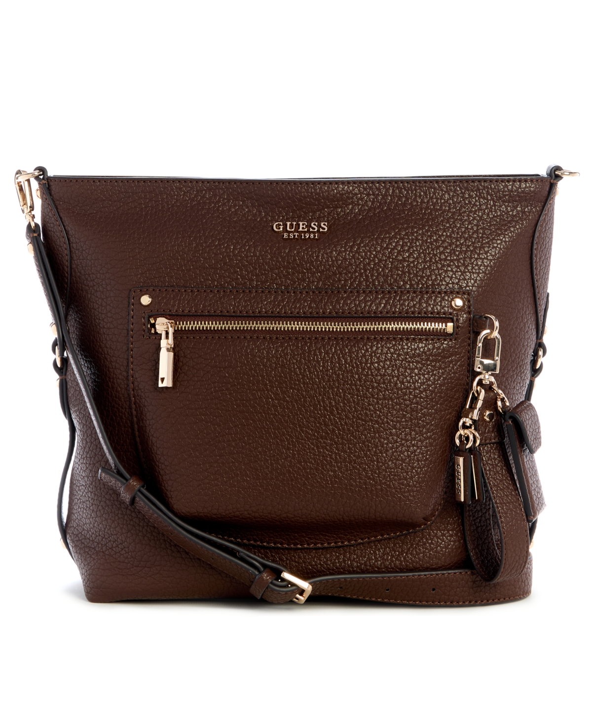 Click here for Guess Marsha Small Crossbody Bucket Bag - Espresso prices