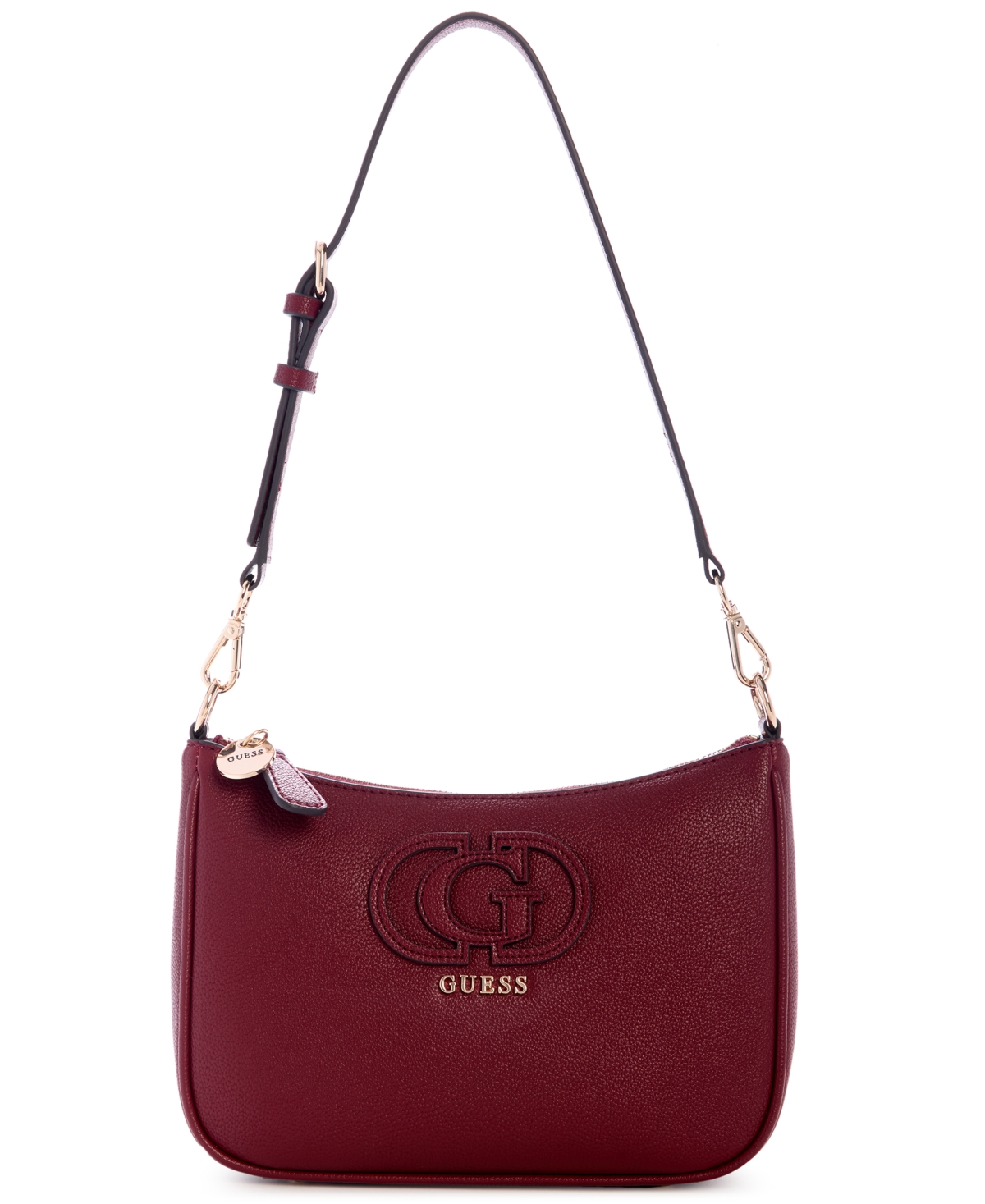 Click here for Guess Isola Small Shoulder Bag - Burgundy prices
