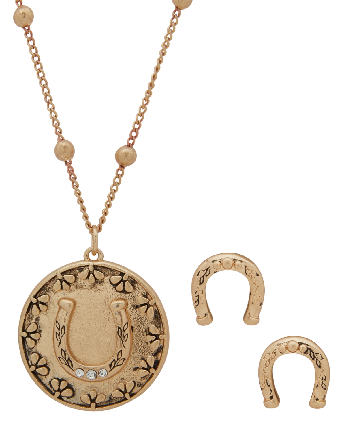 Click here for Yellowstone 2-Pc. Horseshoe Pendant Necklace and S... prices