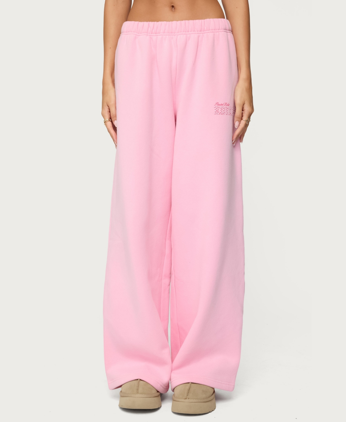 Click here for Edikted Womens Pastel Edit Sweatpants - Pink prices