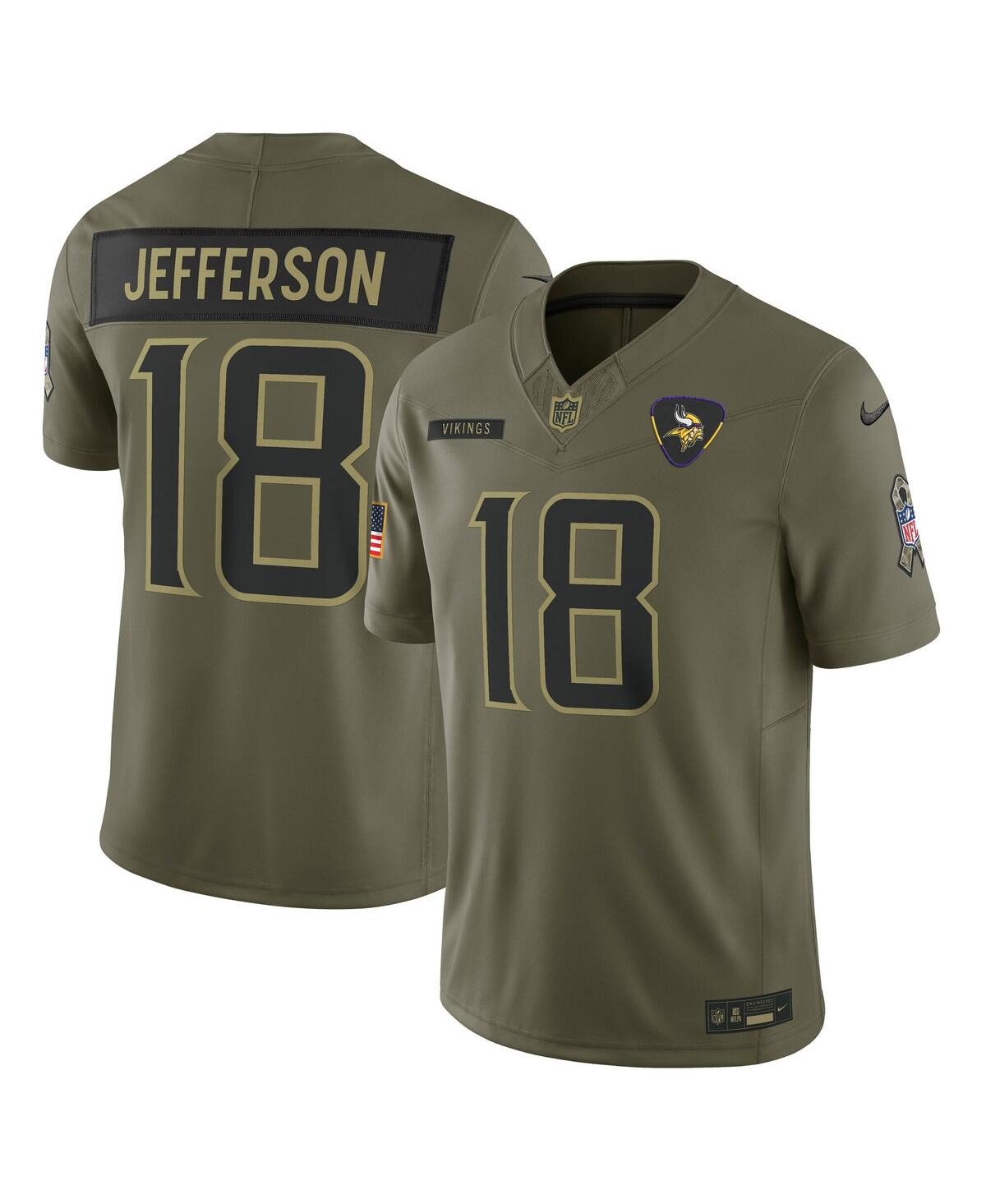 Click here for Nike Mens Justin Jefferson Olive Minnesota Vikings... prices