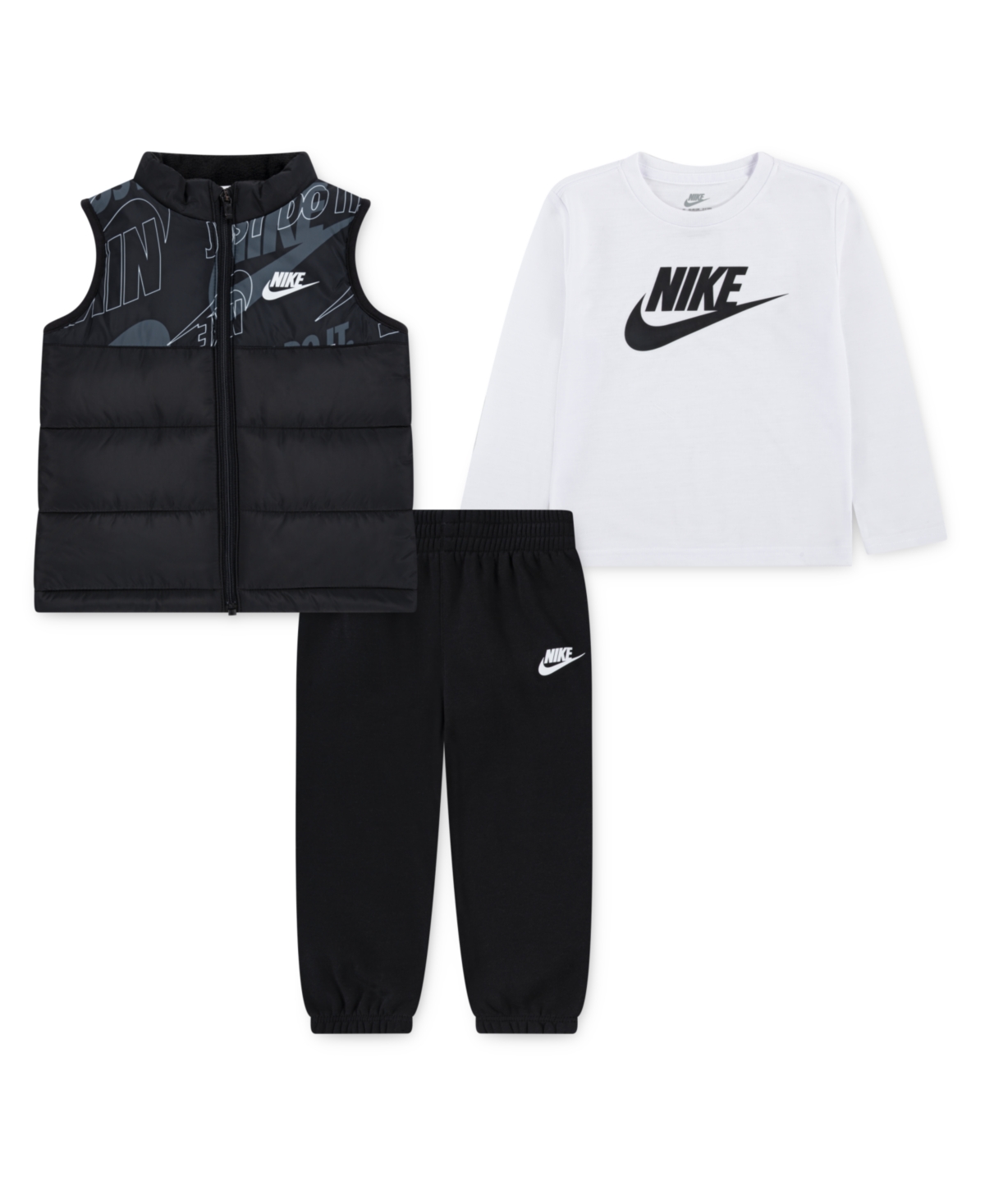 Click here for Nike Boys Toddler 2T-4T 3-Piece Sportswear Crewnec... prices