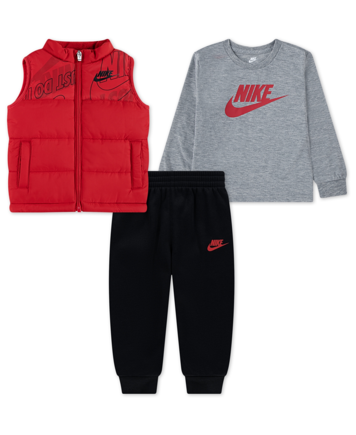 Click here for Nike Boys Toddler 2T-4T 3-Piece Sportswear Crewnec... prices
