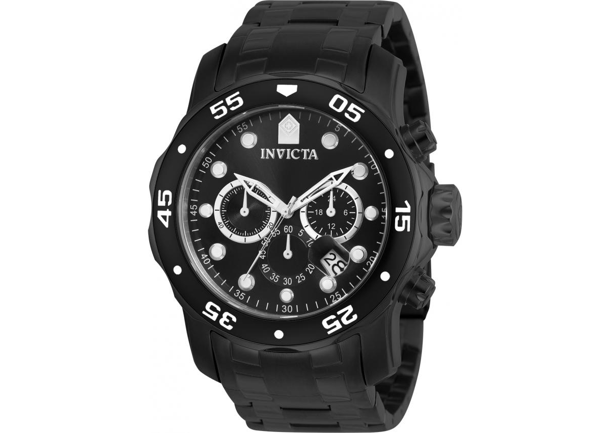 Click here for Invicta Mens 0076 Pro Diver Quartz Chronograph Bla... prices
