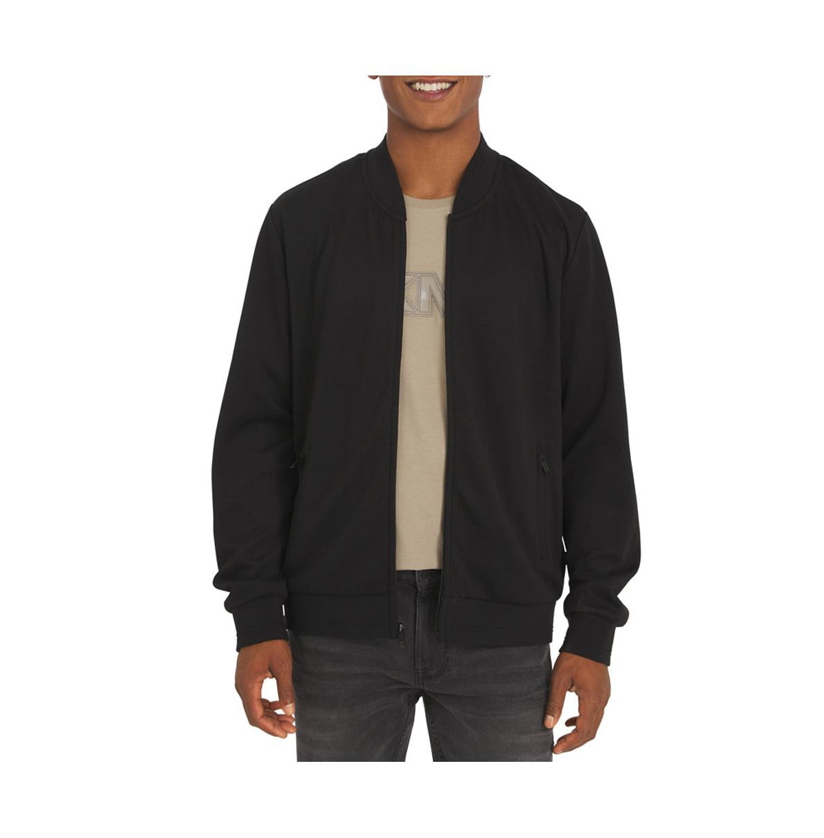 Click here for Dkny Mens King Full Zip Scuba Jacket - Black prices