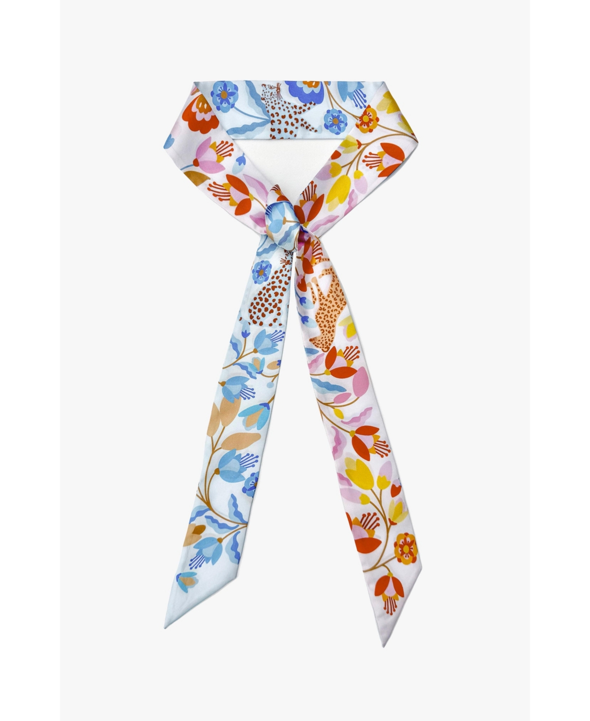 Click here for Jessie Zhao New York Silk Skinny Scarf Pink Blosso... prices