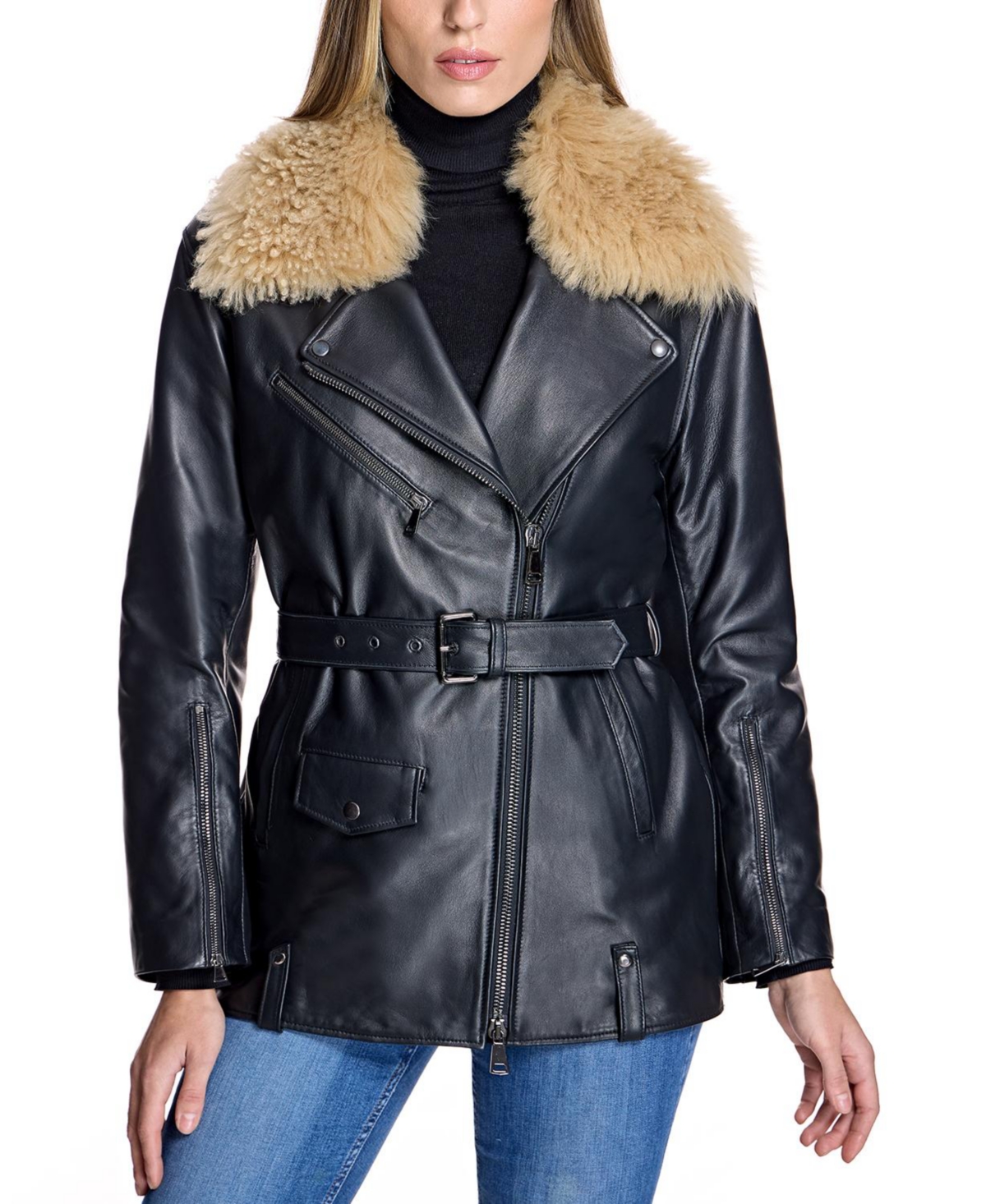 Click here for Julia & Stella by Maximilian Womens Leather Jacket... prices