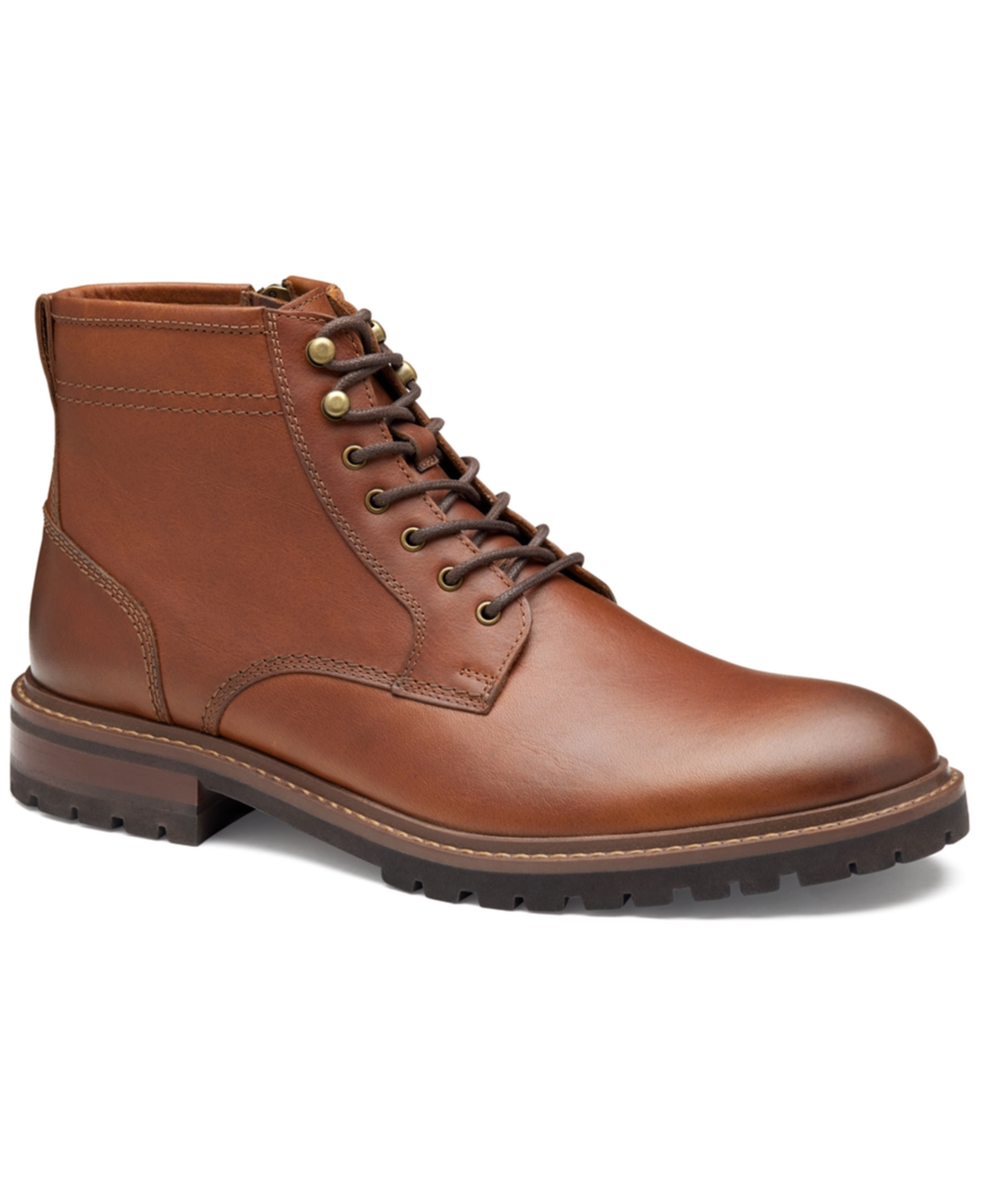 Click here for Johnston & Murphy Mens Barrett Lace-Up Boots - Tan... prices