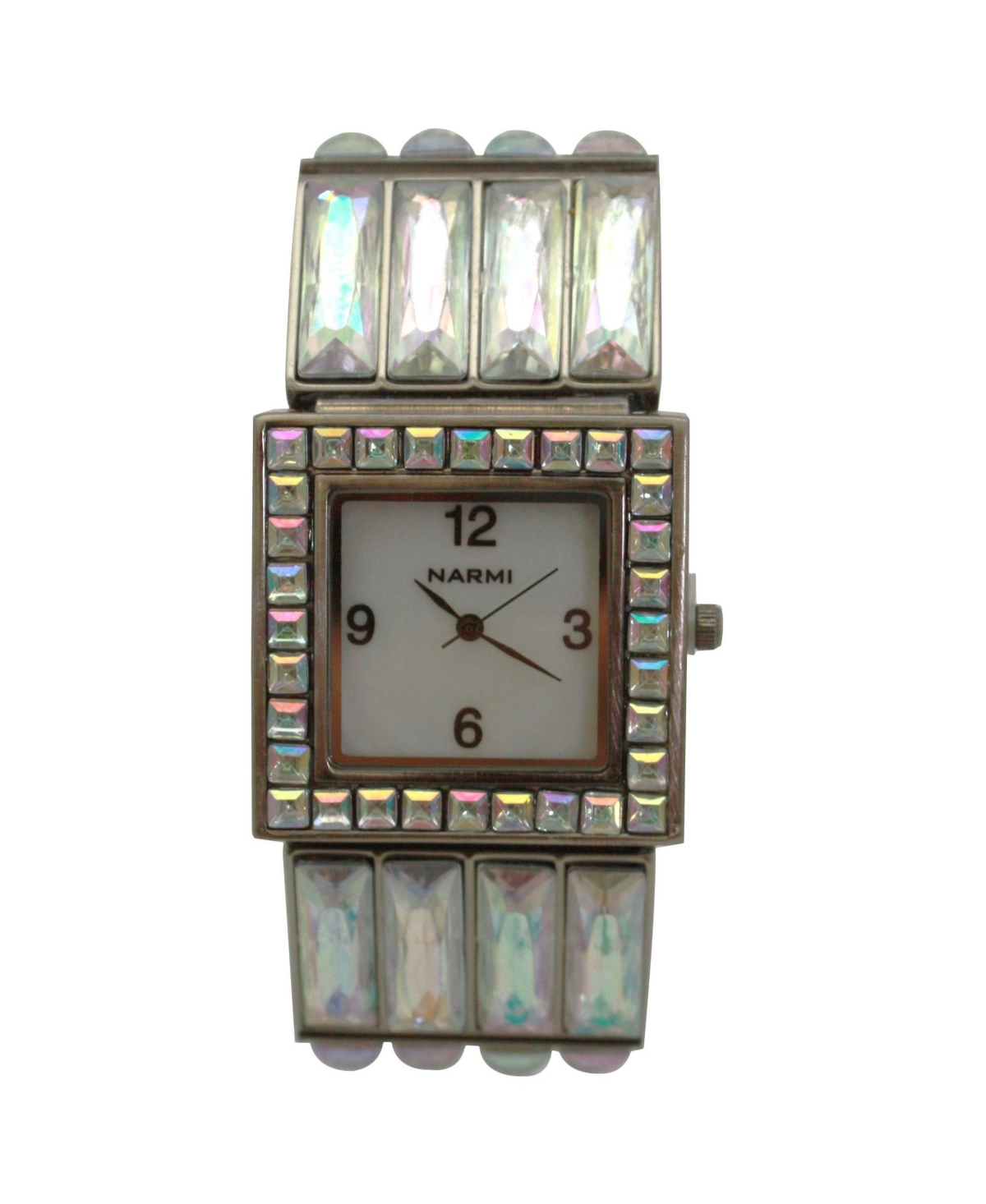 Click here for Olivia Pewter Pratt Square Jewel Women Watch - Pew... prices