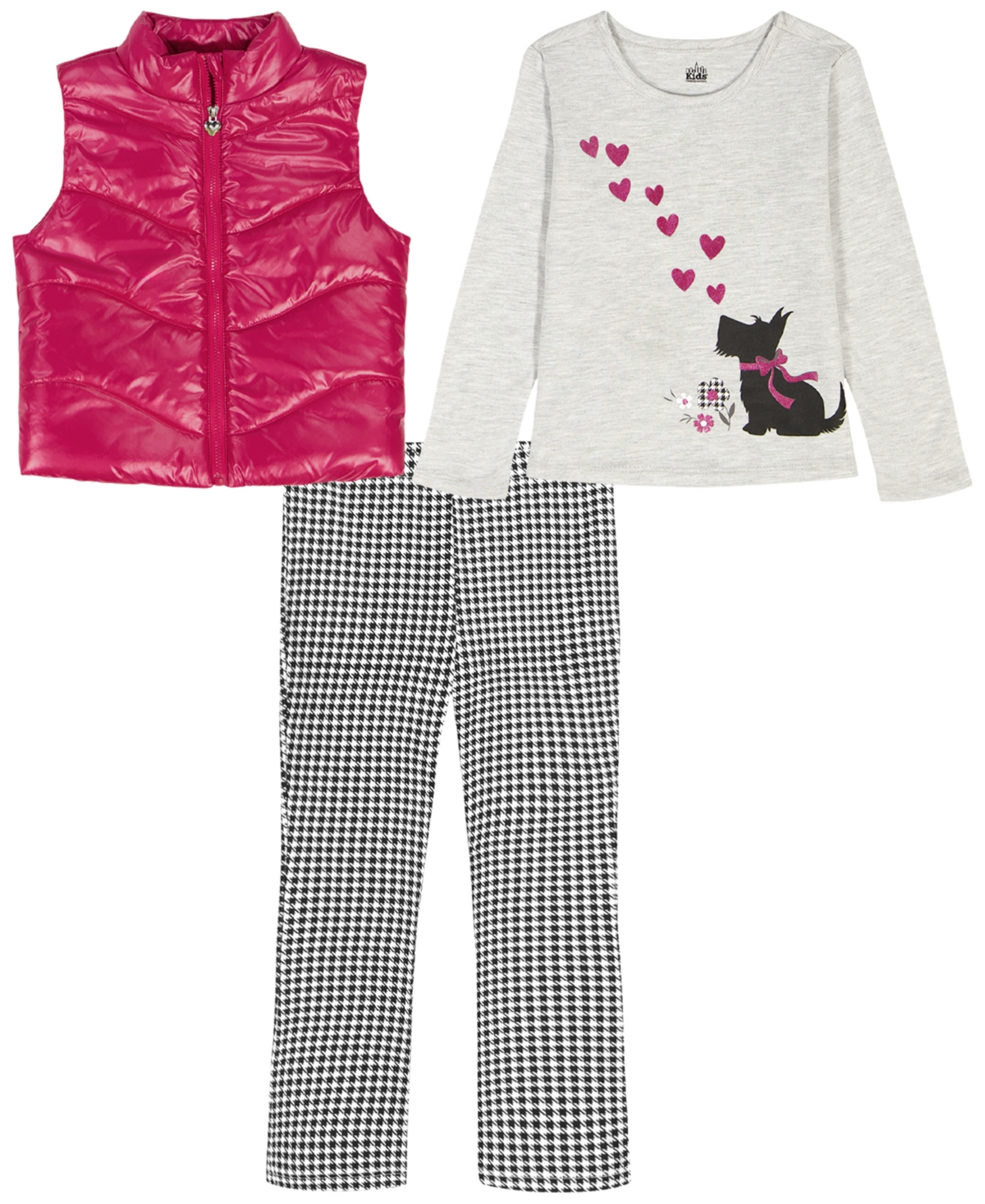 Click here for Kids Headquarters Girls 2T-4T 3-Piece Vest  T-Shir... prices