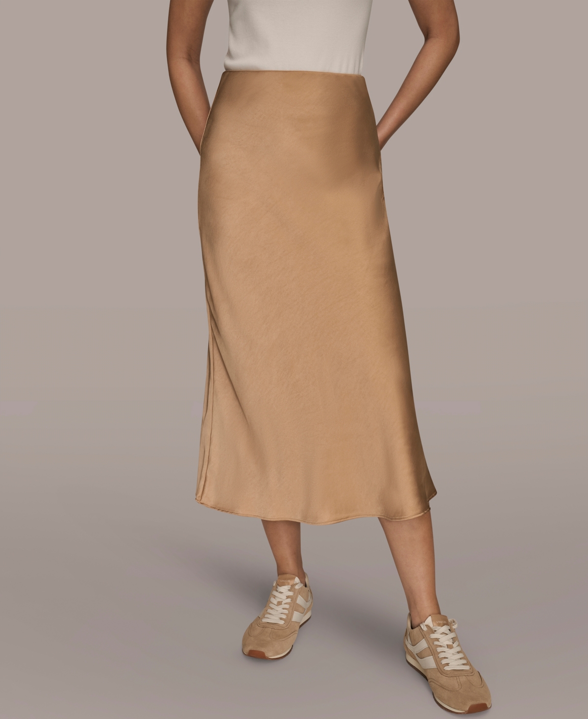 Click here for Donna Karan Weekend Womens Pull-On Midi Skirt - Fa... prices