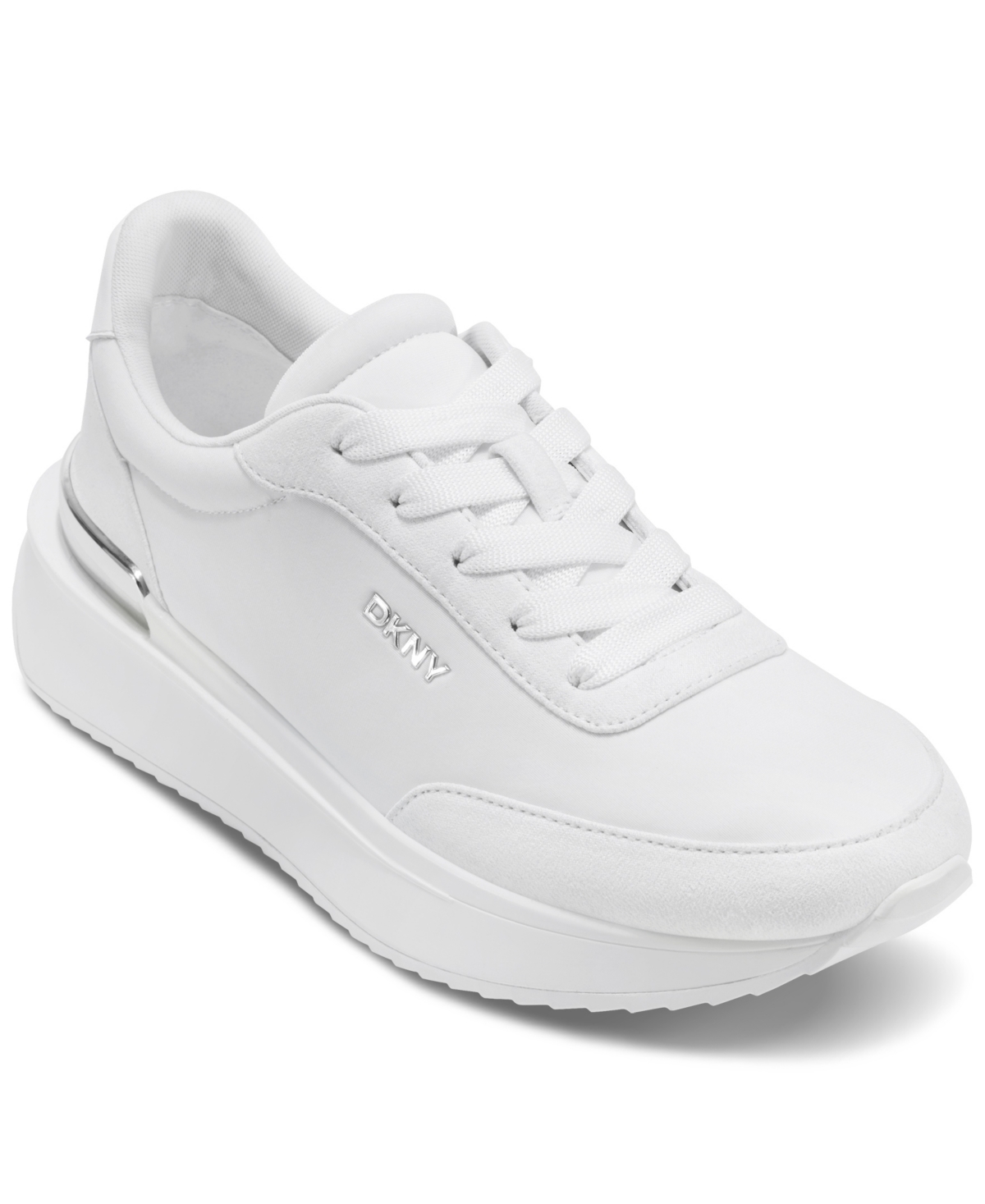 Click here for Dkny Womens Aranae Lace-Up Sneakers - White prices