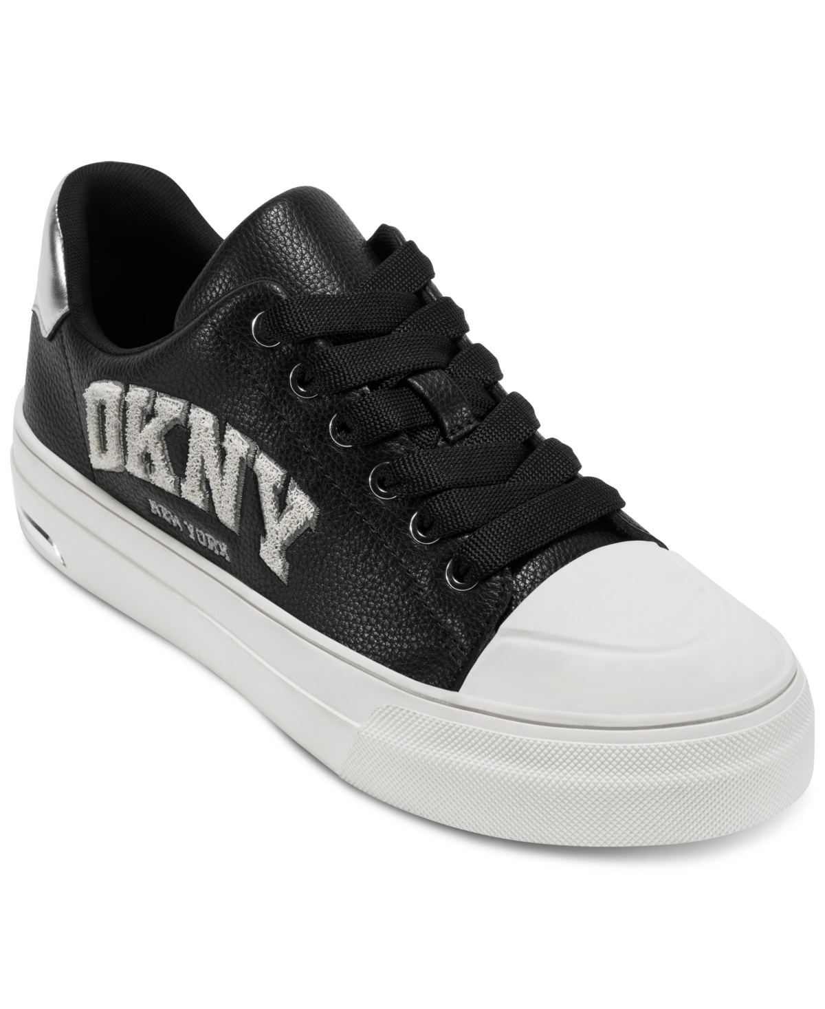 Click here for Dkny Womens York Lace Up Sneaker - Black prices