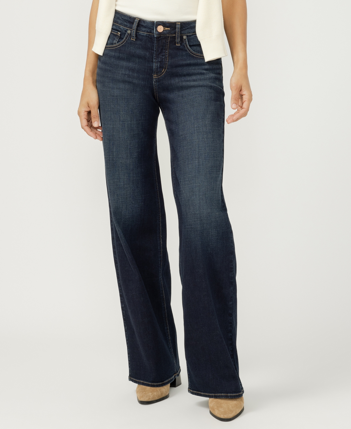 Click here for Silver Jeans Co. Womens Suki Mid Rise Curvy Fit Bo... prices