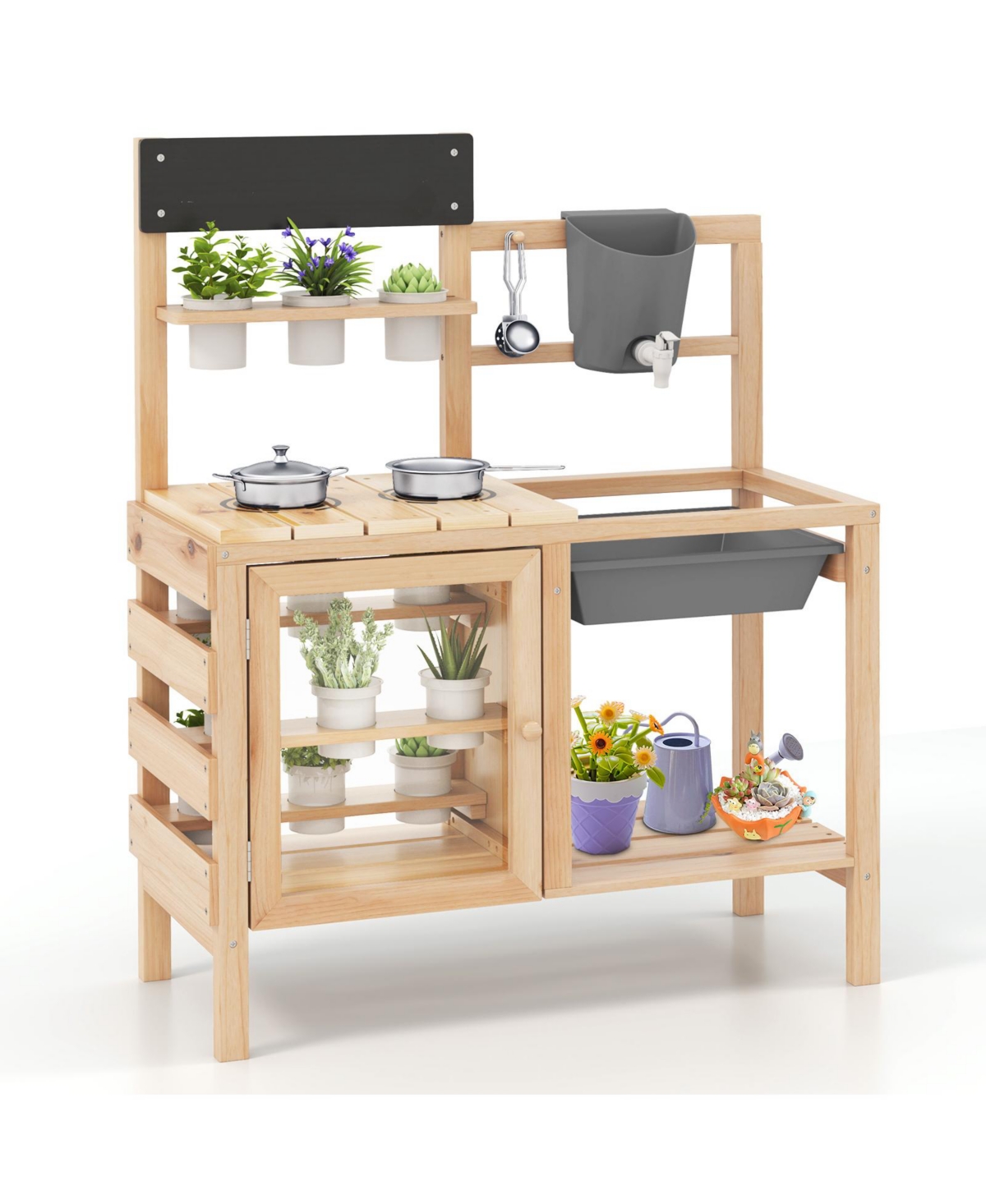 Click here for Gymax Mud Kitchen Kids Pretend Play Kitchen Toy Se... prices