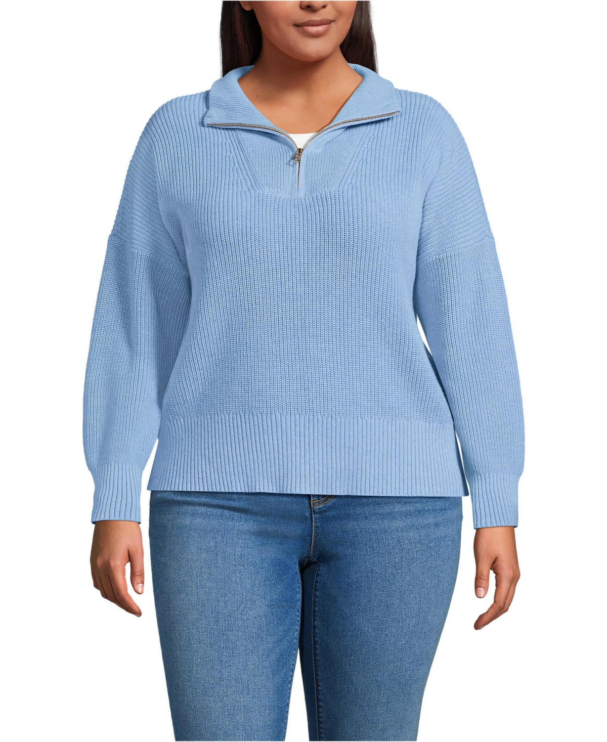 Click here for Lands End Plus Size Drifter Shaker Wedge Quarter Z... prices