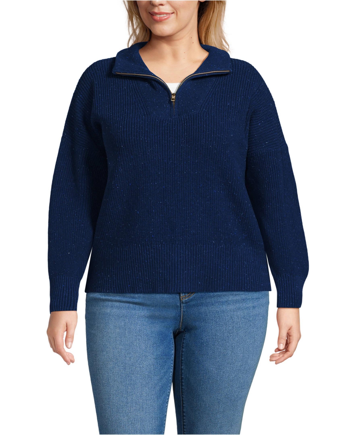 Click here for Lands End Plus Size Drifter Shaker Wedge Quarter Z... prices