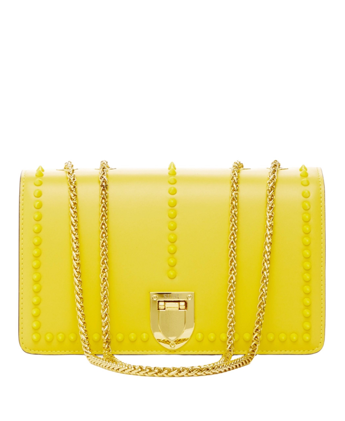 Click here for Leather Crossbody Purse Shoulder Bag with Gold Cha... prices