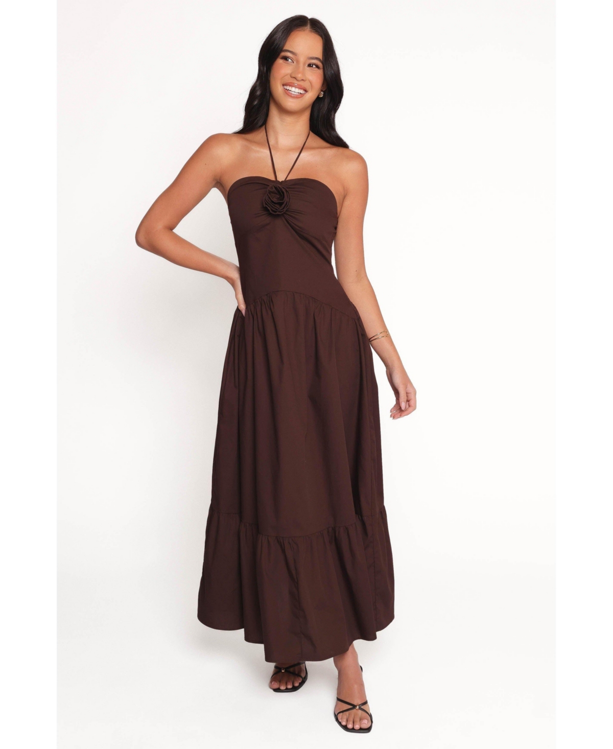 Click here for Petal and Pup Womens Soleila Halter Maxi Dress - C... prices