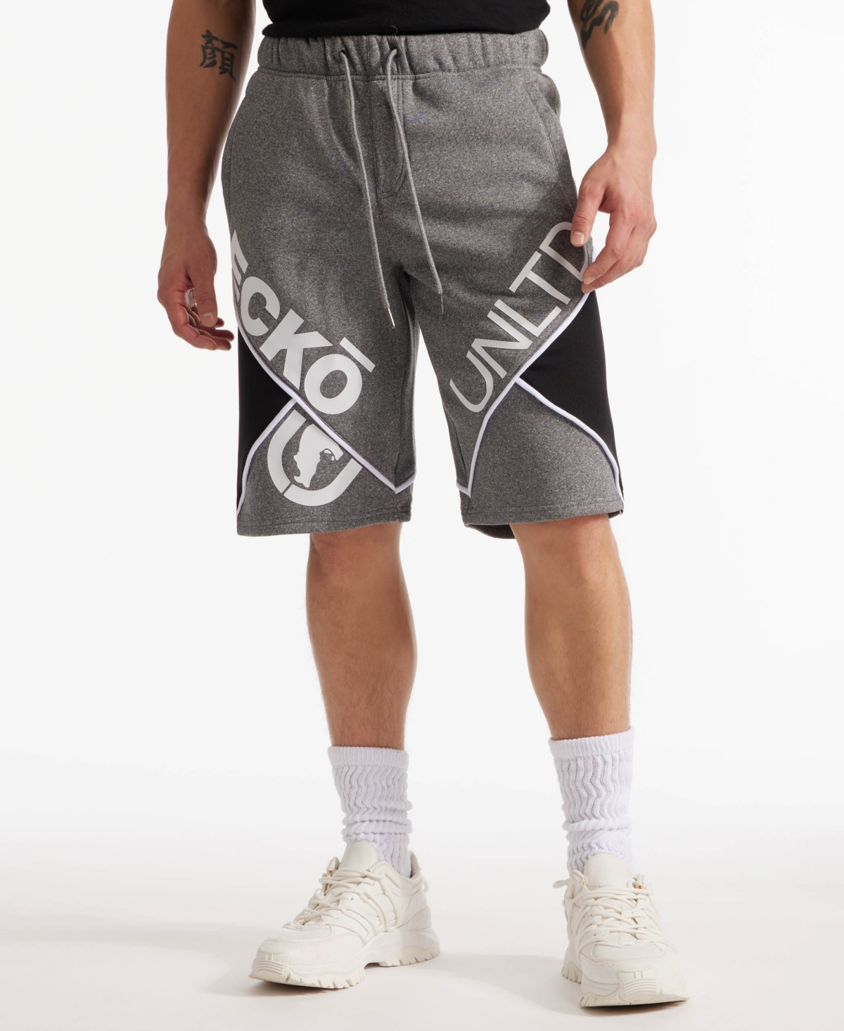 Click here for Ecko Unltd Mens Indented Fleece Regular Fit Shorts... prices