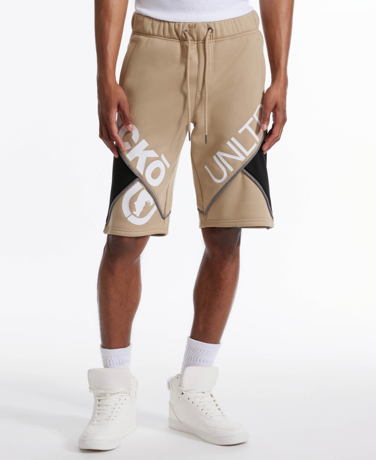 Click here for Ecko Unltd Mens Indented Fleece Regular Fit Shorts... prices