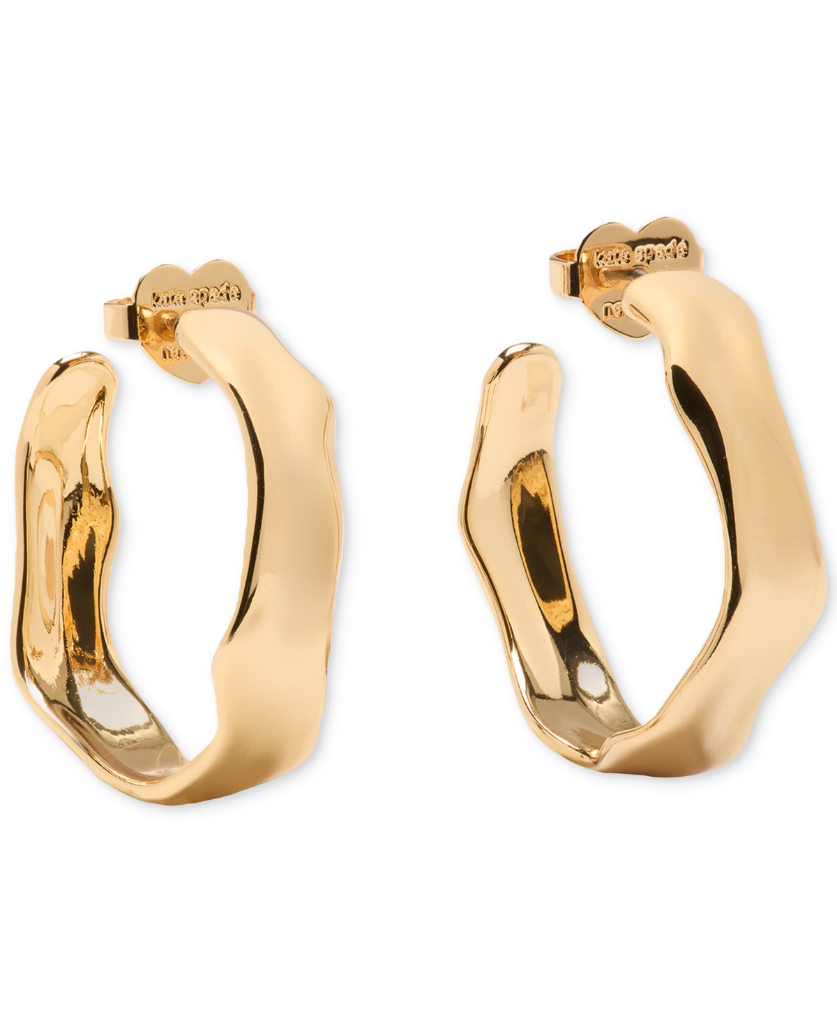 Click here for kate spade new york Gold-Tone Huggies Earrings - G... prices