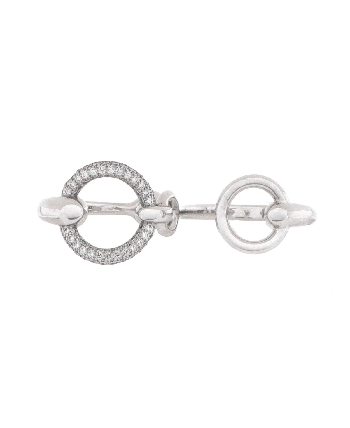 Click here for Pre-Owned Hermes Filet dOr Double Ring - 18k white... prices