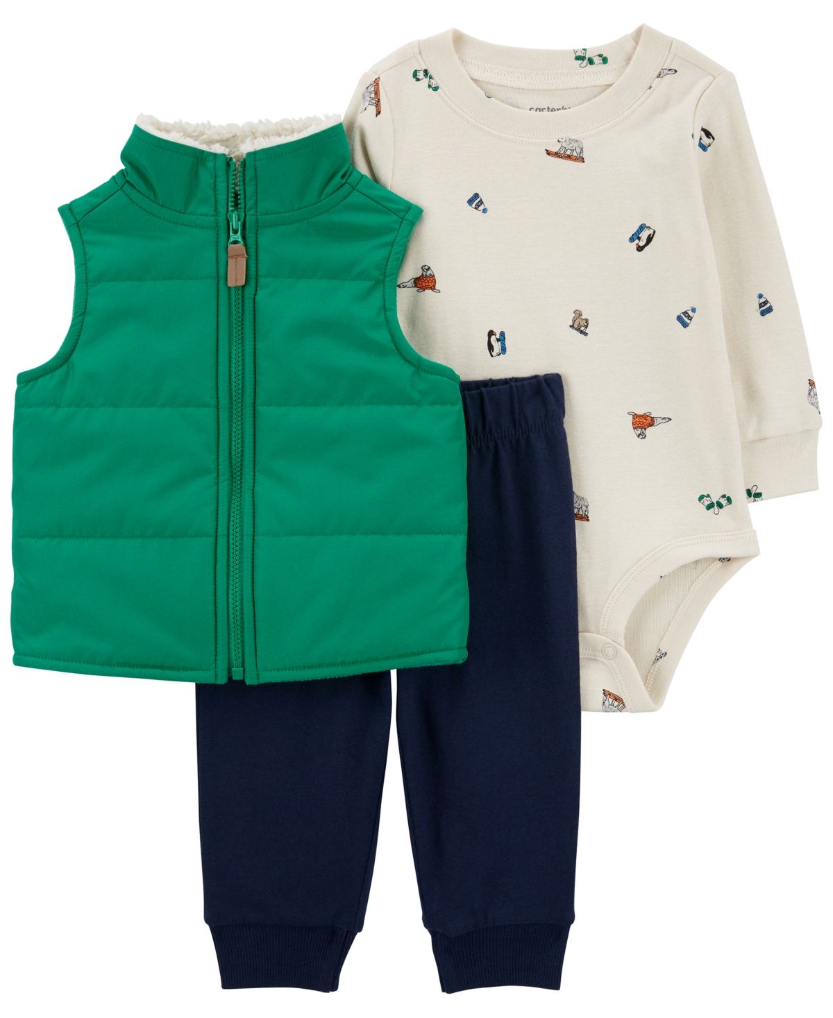 Click here for Carters Baby Boys 3-Piece Sleeveless Vest  Bodysui... prices