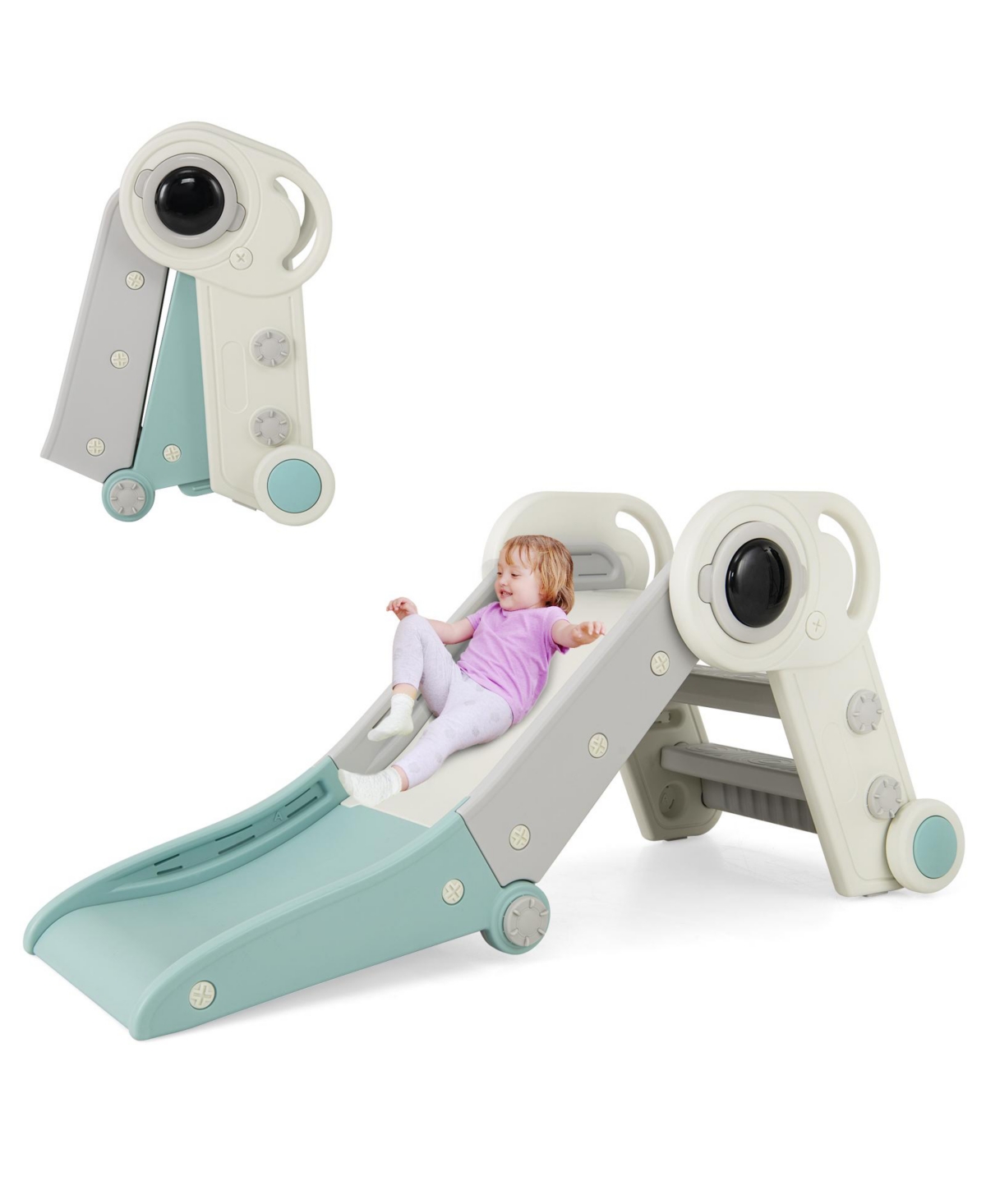 Click here for Gymax Folding Freestanding Toddler Slide for Toddl... prices