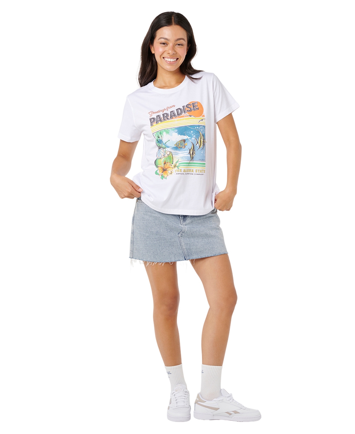 Click here for Rip Curl Womens Paradise Printed Short-Sleeve T-Sh... prices