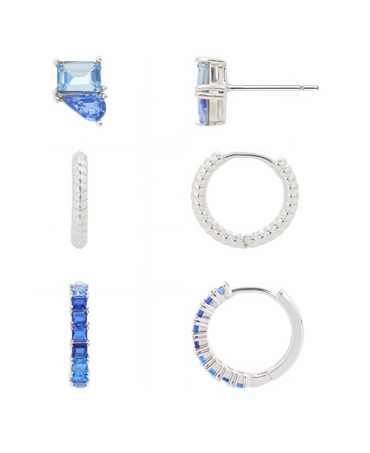Click here for Unwritten Cubic Zirconia And Crystal Earring Trio... prices