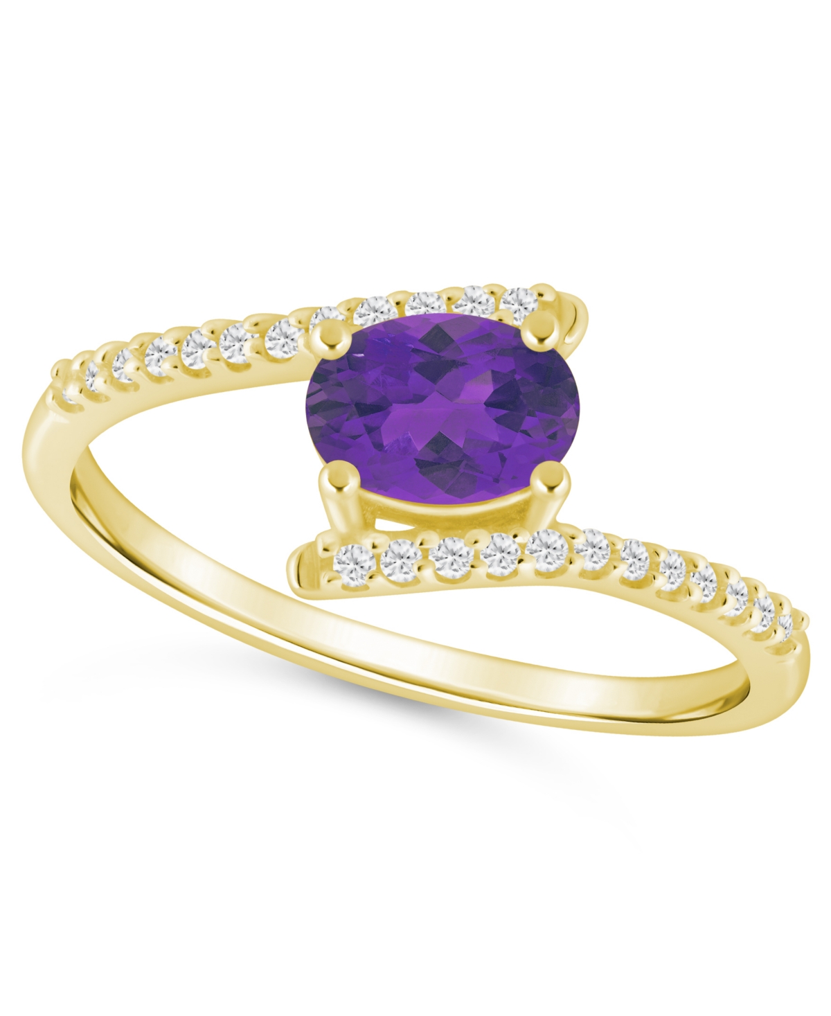 Click here for Macys Gemstone and Diamond (1/6 ct. t.w.) Ring in... prices
