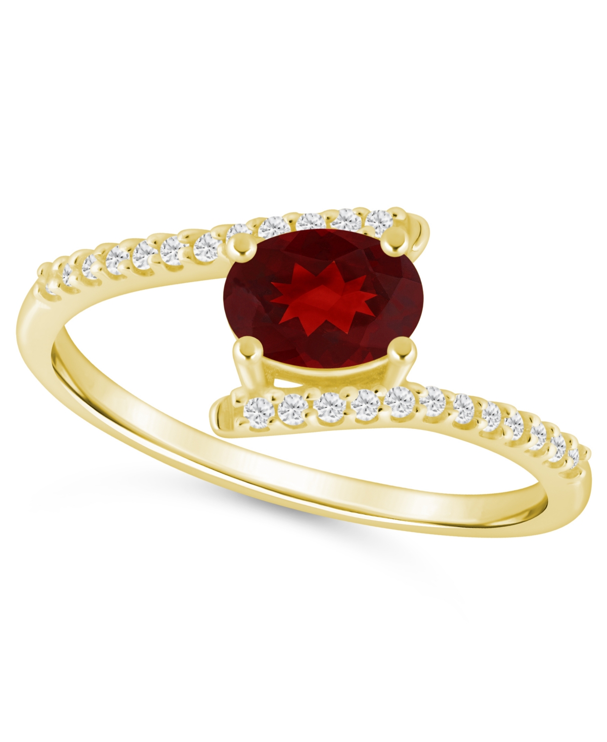 Click here for Macys Gemstone and Diamond (1/6 ct. t.w.) Ring in... prices