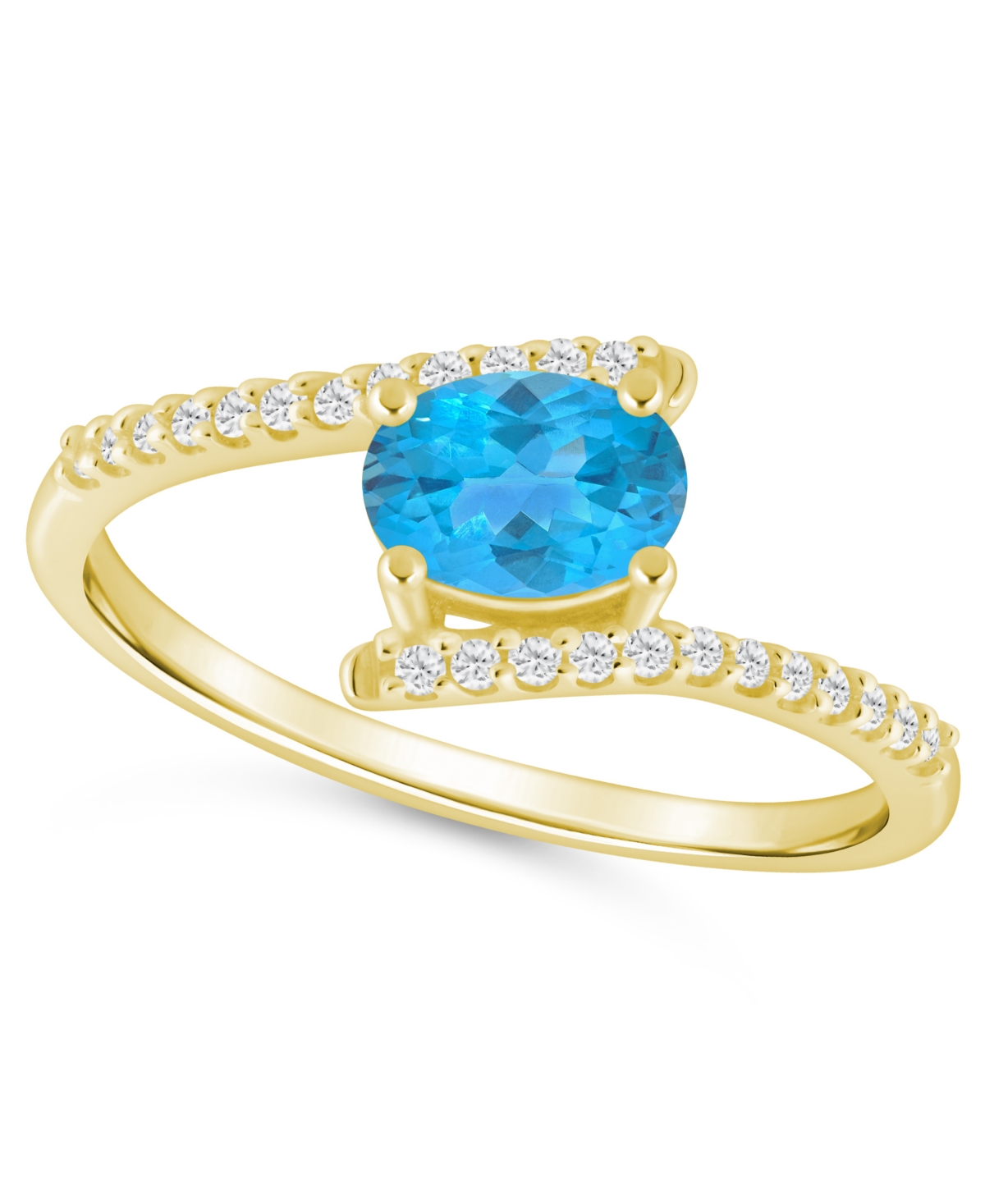 Click here for Macys Gemstone and Diamond (1/6 ct. t.w.) Ring in... prices