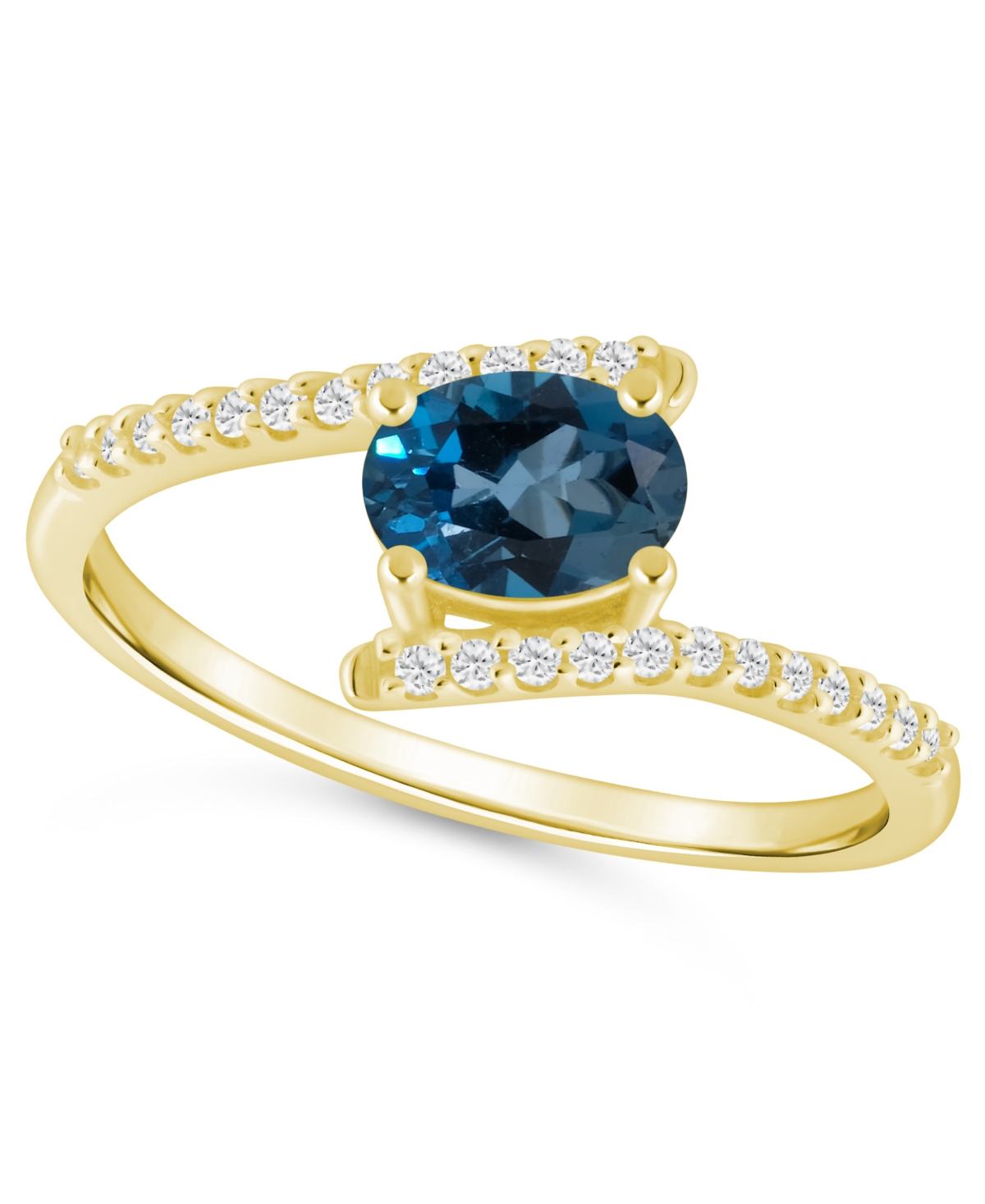 Click here for Macys Gemstone and Diamond (1/6 ct. t.w.) Ring in... prices