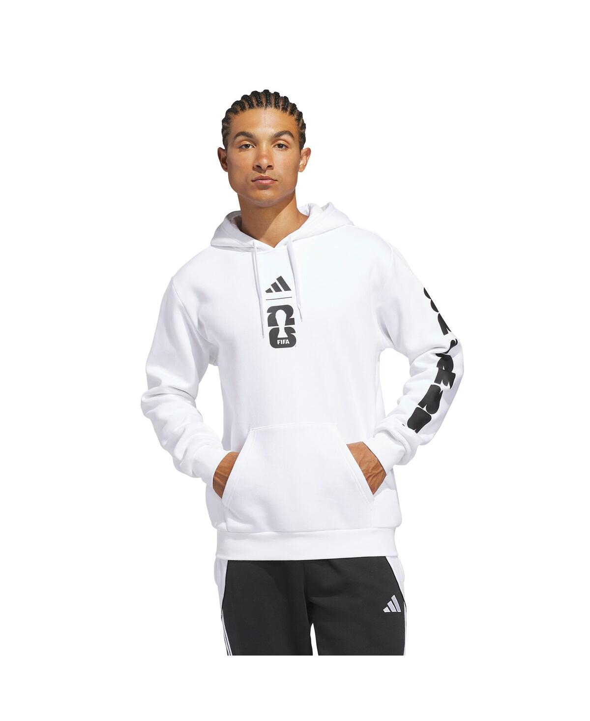Click here for Adidas Mens White 2026 Fifa World Cup Graphic Hood... prices