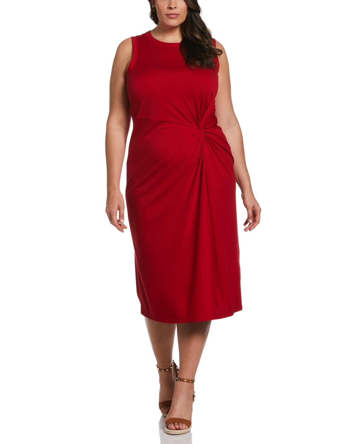 Click here for Ella Rafaella Plus Size Ponte Knit Twist Front Sle... prices