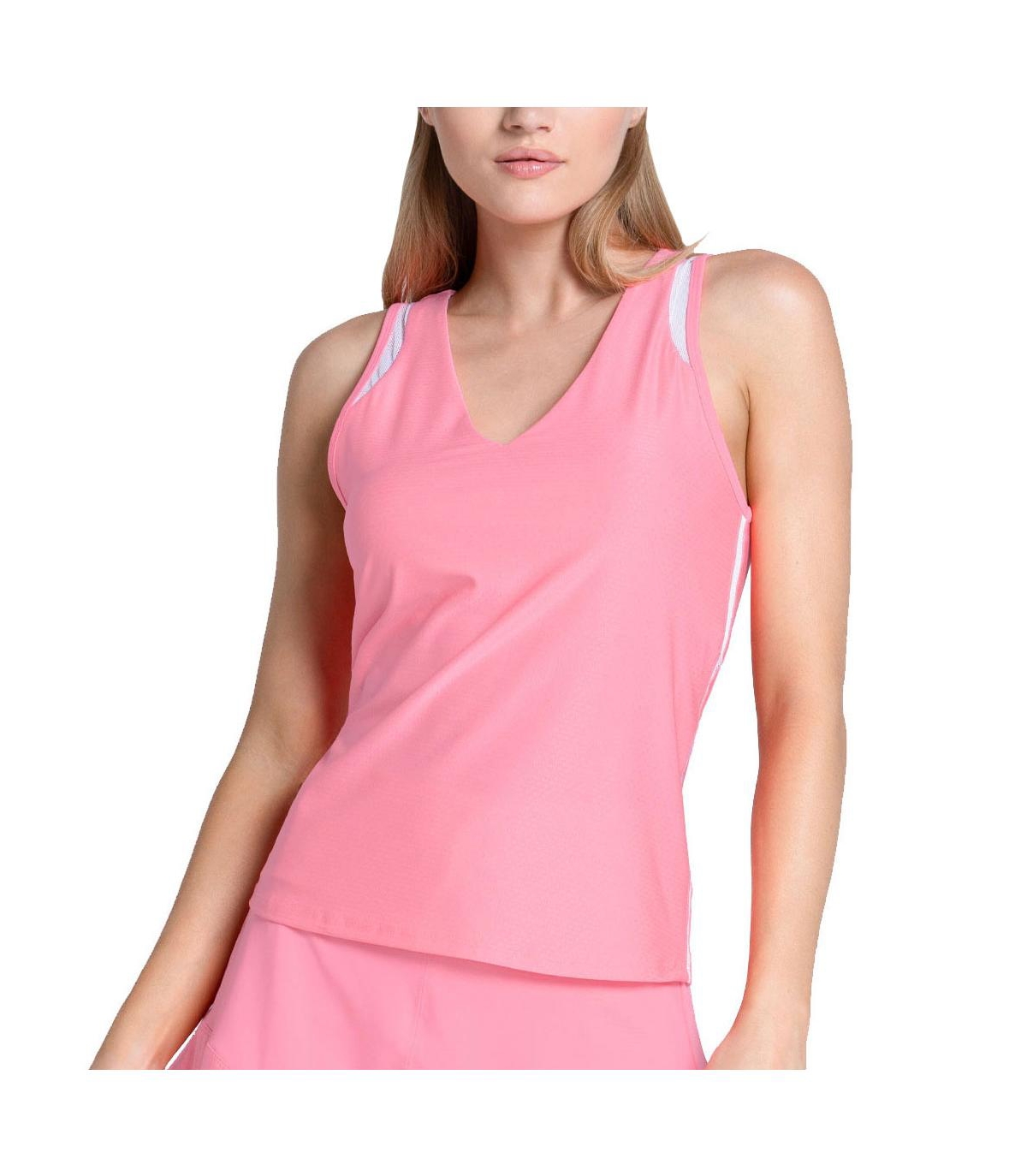 Click here for Lucky In Love Womens Shimmer V-Neck w/Bra Tennis T... prices