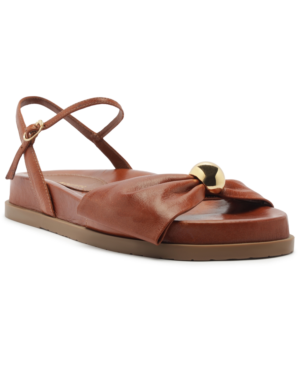 Click here for Arezzo Womens Rayna Round Toe Flat Sandals - Winte... prices