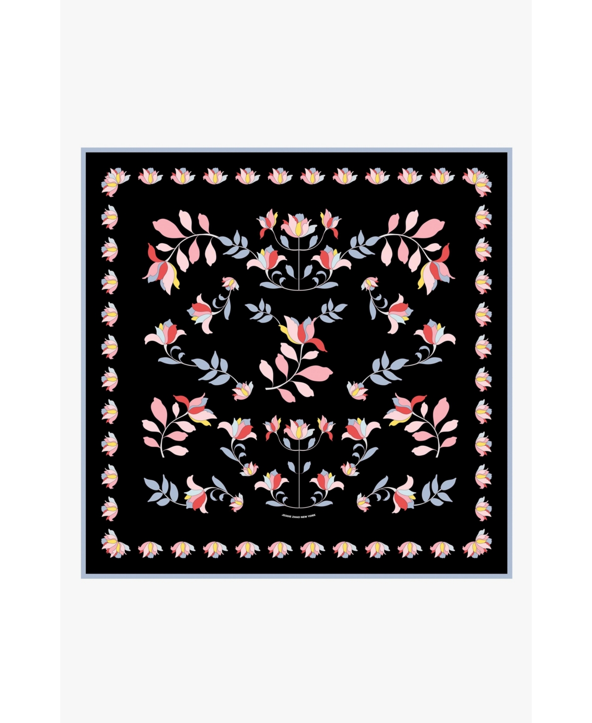 Click here for Jessie Zhao New York Double Sided Silk Scarf Midni... prices