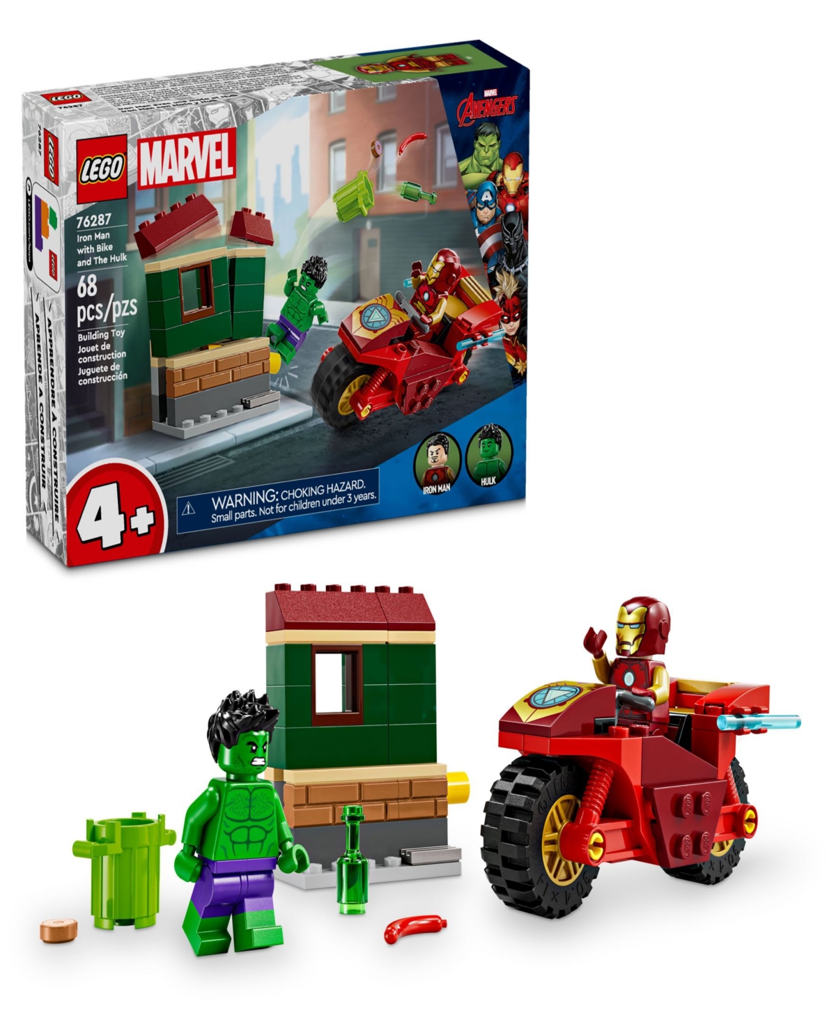 Click here for Lego Marvel Iron Man with Bike and The Hulk Buildi... prices