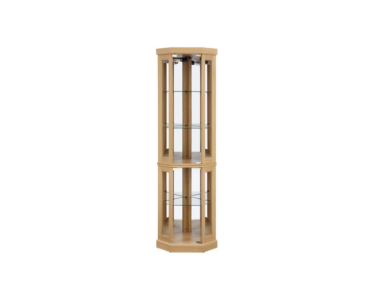 Click here for Casainc Corner Glass Cabinet with Lighted Included... prices