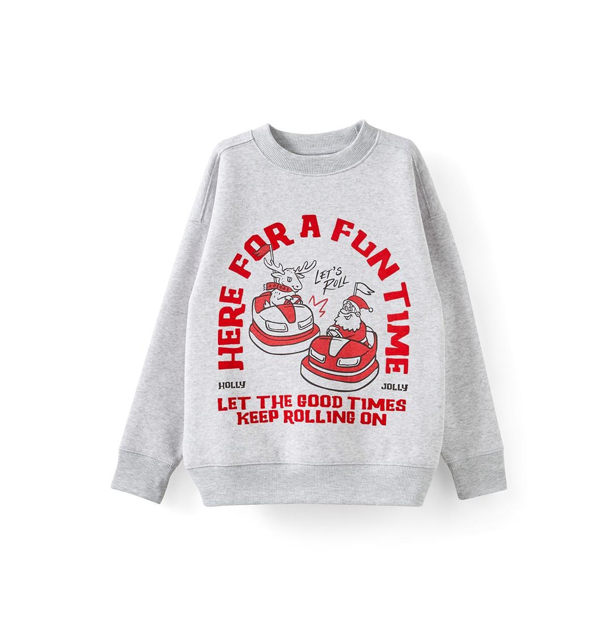 Click here for Cotton On Boys Sammy Oversize Crew - Grey marle/ho... prices