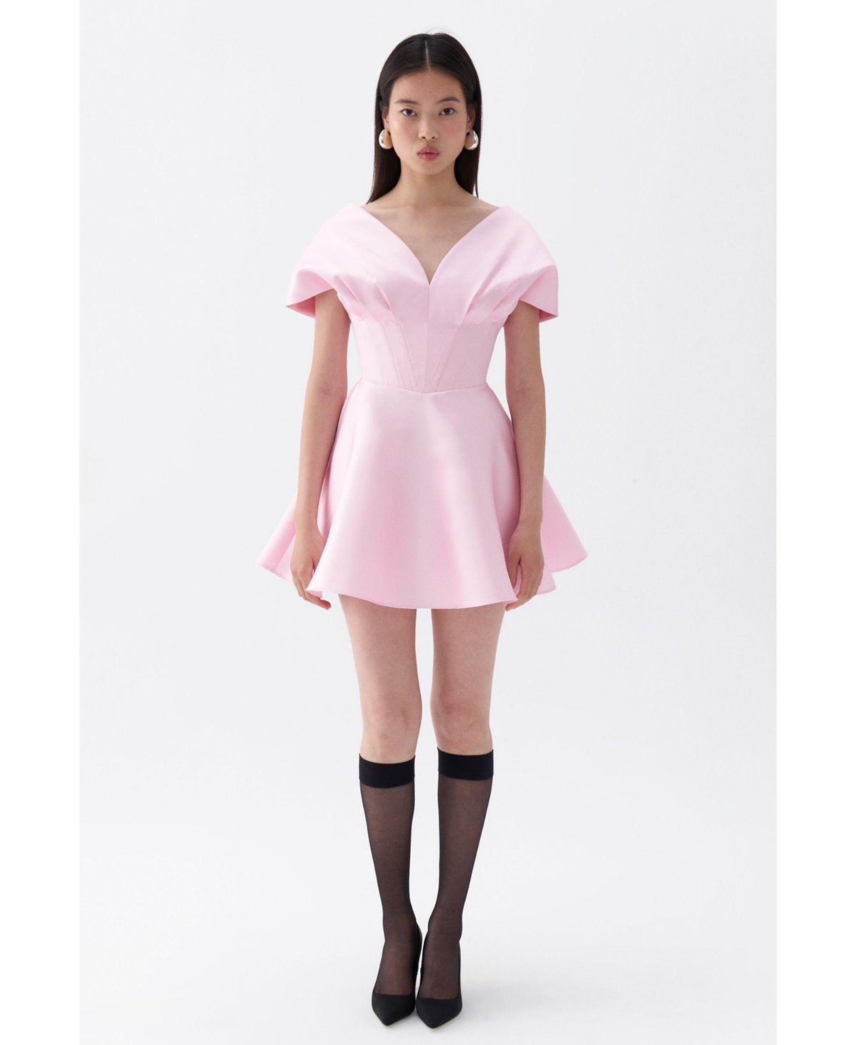 Click here for Nocturne Womens Mini Dress with Waist Corset Detai... prices