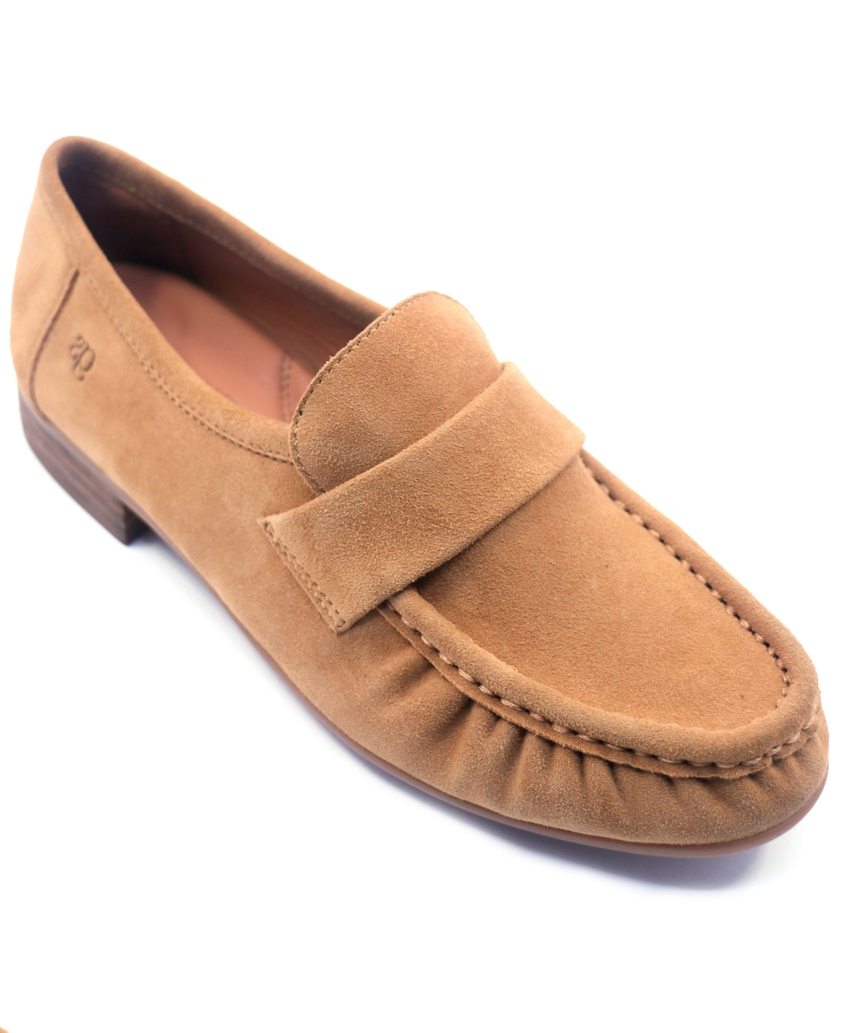 Click here for Gentle Souls Womens Round Toe Crew Loafers - Camel... prices