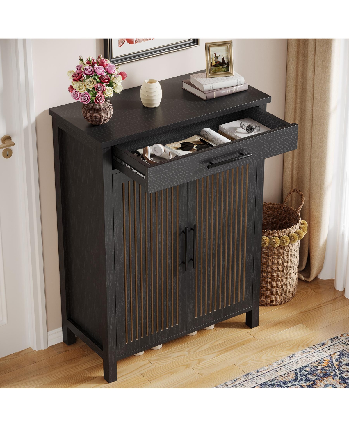 Click here for Tribesigns Shoe Cabinet  5-Tier Shoe Storage Cabin... prices