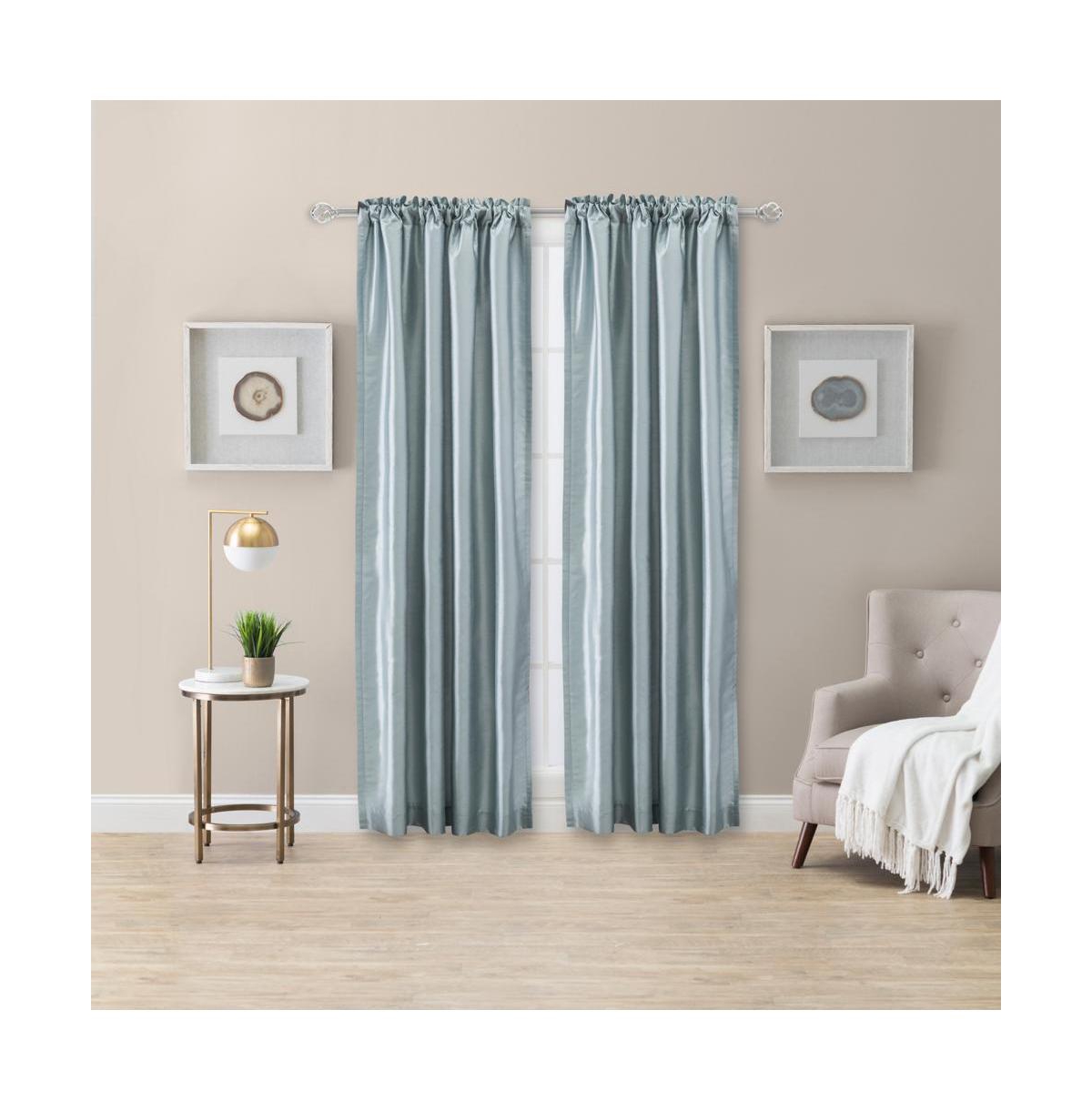 Click here for Ellis Curtain Luna Faux-Silk Rod Pocket/Back Tab T... prices