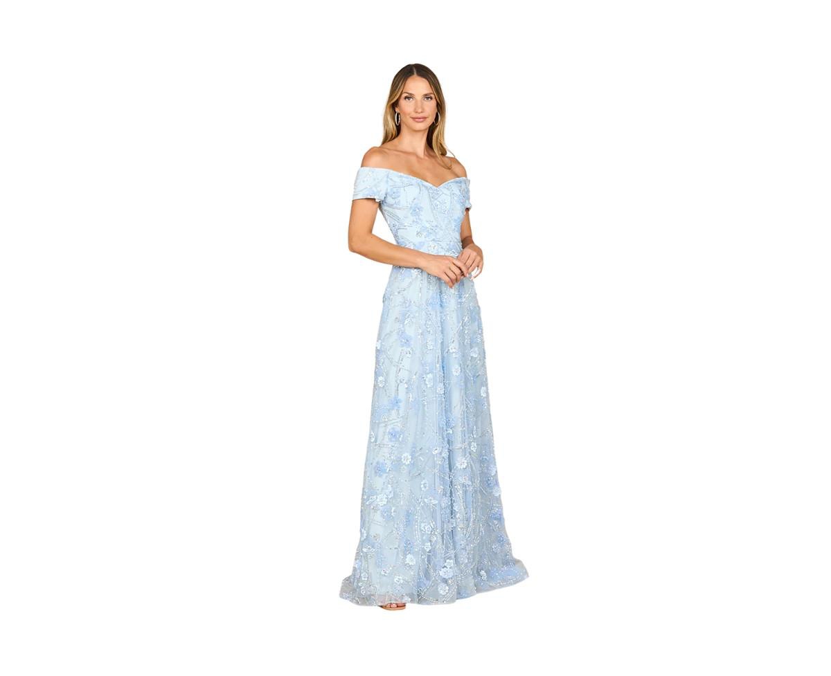 Click here for Lara Womens Off Shoulder A-Line Floral Gown - Peri... prices