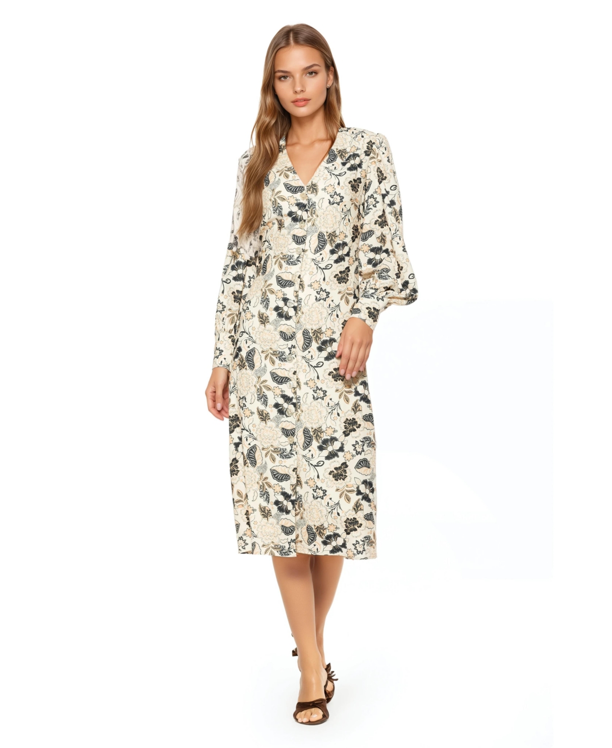 Click here for Alexia Admor Womens Jules Dress - Ivory paisley prices
